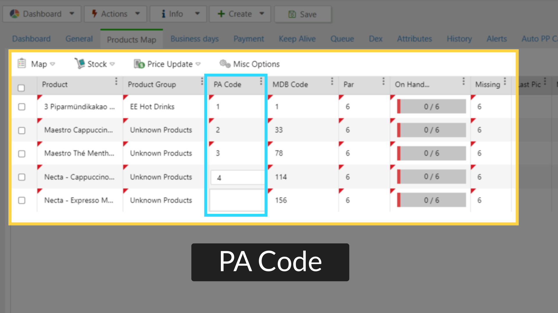 How to Create a Product Map with MDB Codes | Operations