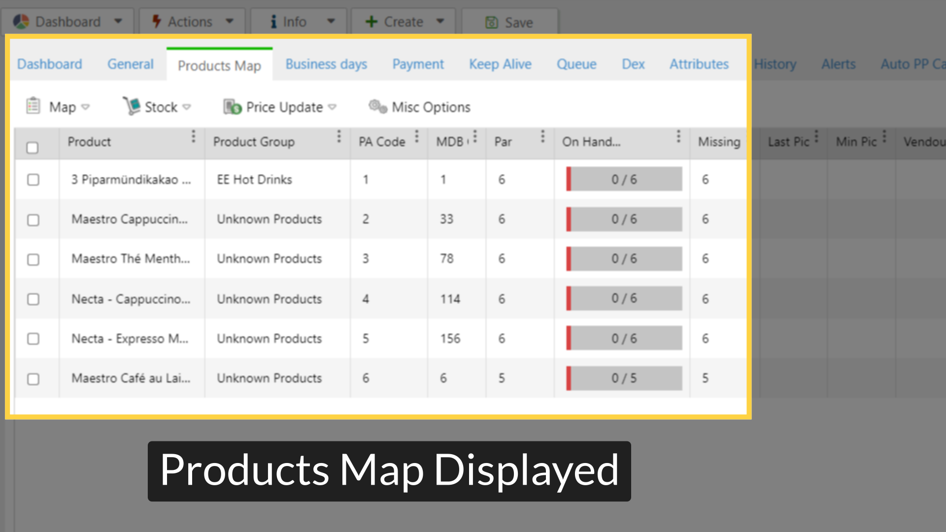 How to Create a Product Map with MDB Codes | Operations