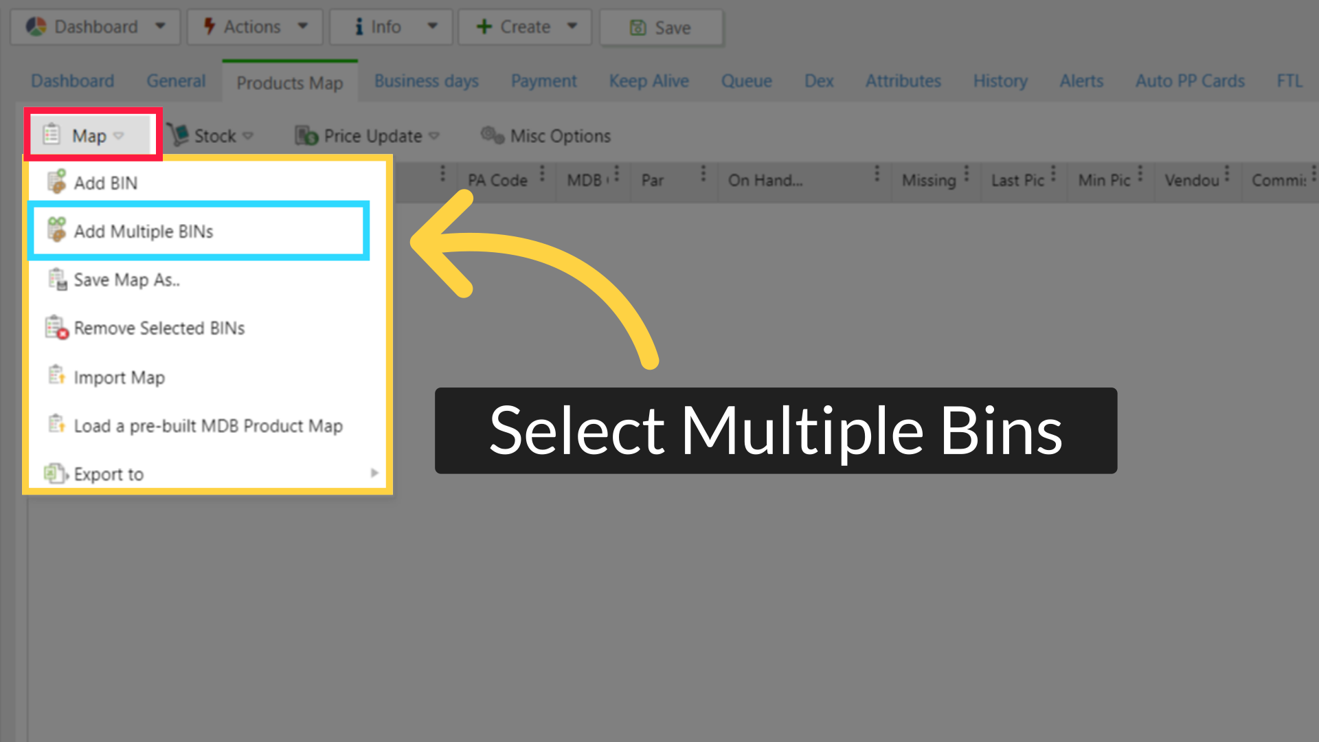 How to Create a Product Map with MDB Codes | Operations