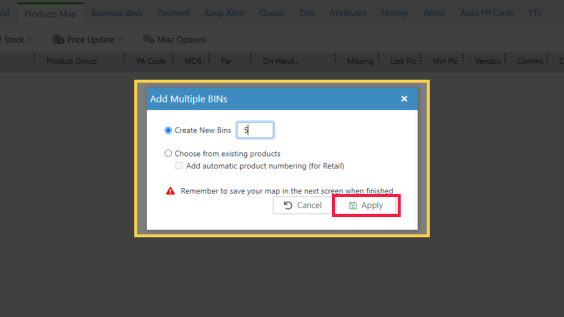 How to Create a Product Map with MDB Codes | Operations