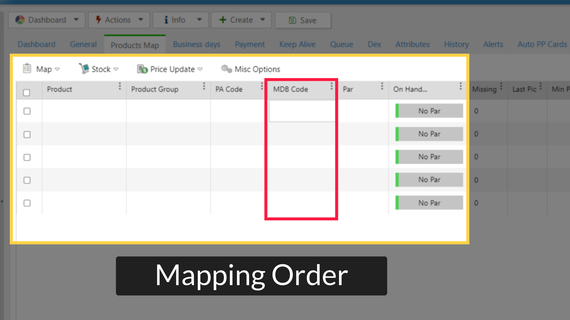 How to Create a Product Map with MDB Codes | Operations